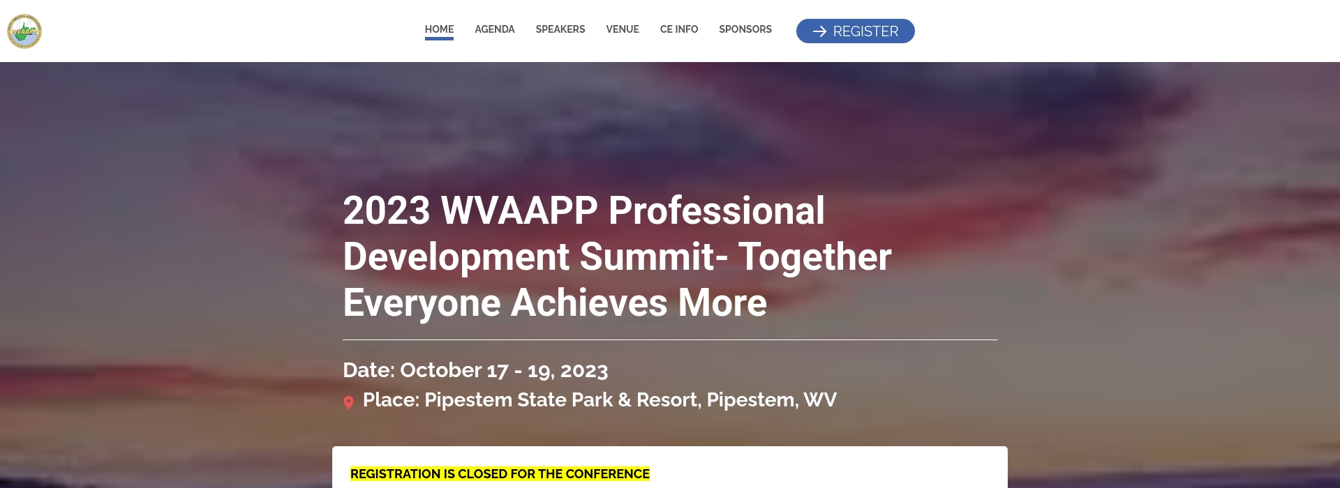 2023 WVAAPP Professional Development Summit- Together Everyone Achieves ...
